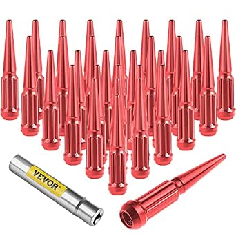 VEVOR M14 x 1.5 Tuercas de espiga, 32 piezas de tuercas cromadas de 14 ...