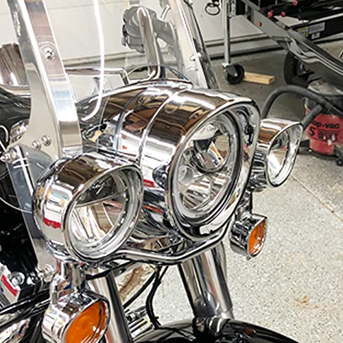Snapklik.com : 7Headlight Trim Ring 4 1/2 Fog Light Trim Ring Visor ...