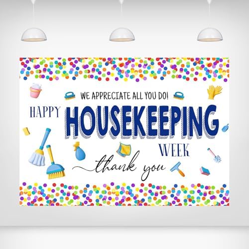 Amazon.com : Printspree Happy Housekeeping Week Backdrop - 5x3ft ...