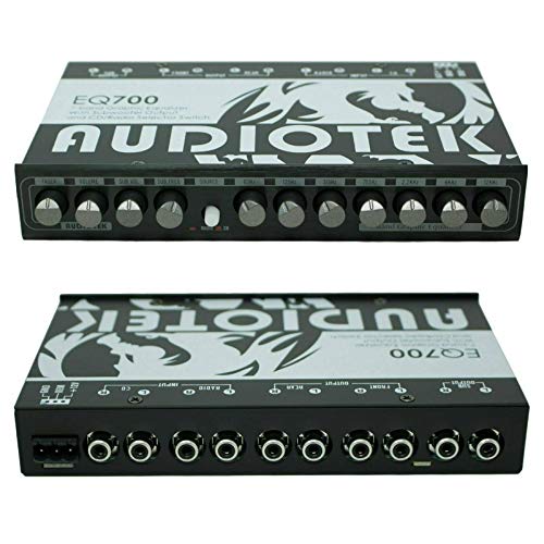 Buy Audiotek AT-EQ700 1/2 Din 7 Band Car Audio Equalizer EQ w/Front ...