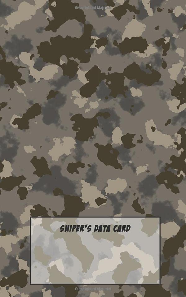 sniper’s data card: Shooting Log Book,Shooting Logbook,Target ...
