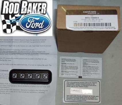 Amazon.com: Ford Genuine ES7Z-14A626-A Keyless Entry Keypad : Automotive