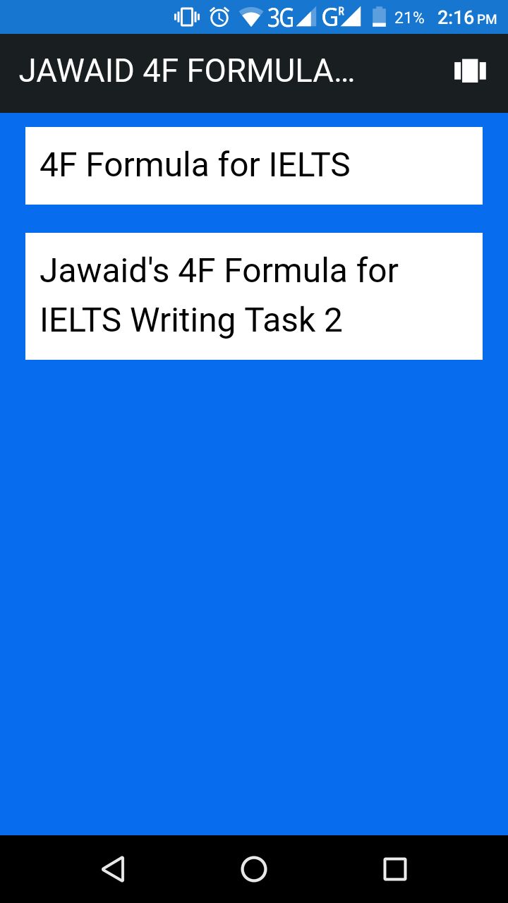 Jawaid's 4F Formula for IELTS Writing Task 2:Amazon.de:Appstore for Android