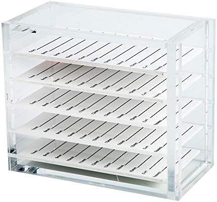 Amazon.com: Acrylic 5 Layers clear Eyelash Storage Box, Makeup Display ...