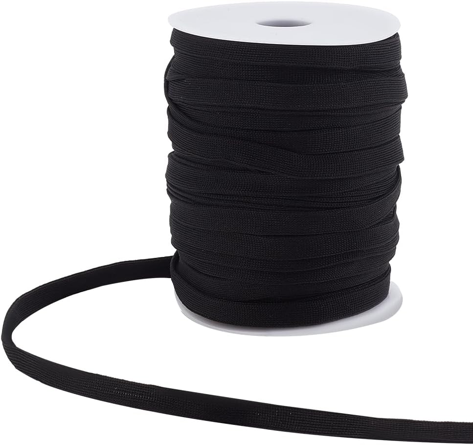Amazon.com: BENECREAT 55 Yards Black Replacement Drawstring, 0.4 Inch ...