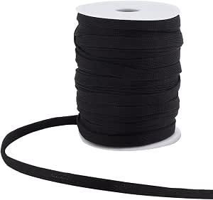Amazon.com: BENECREAT 55 Yards Black Replacement Drawstring, 0.4 Inch ...