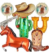 Amazon.com: Western Themed Party Balloons Horse Horseshoe Boot Cowboy ...