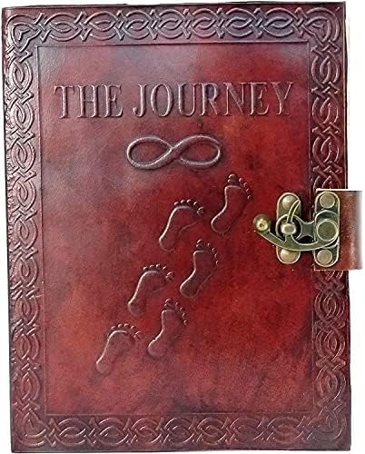 Nav Handicrafts Vintage Handmade Leather Diary Embossed With Star ...