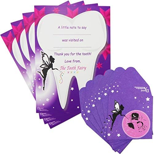 Tooth Fairy Gift Set ~ 8 Envelopes, 4 Certificates & 1 Door Hanger ...