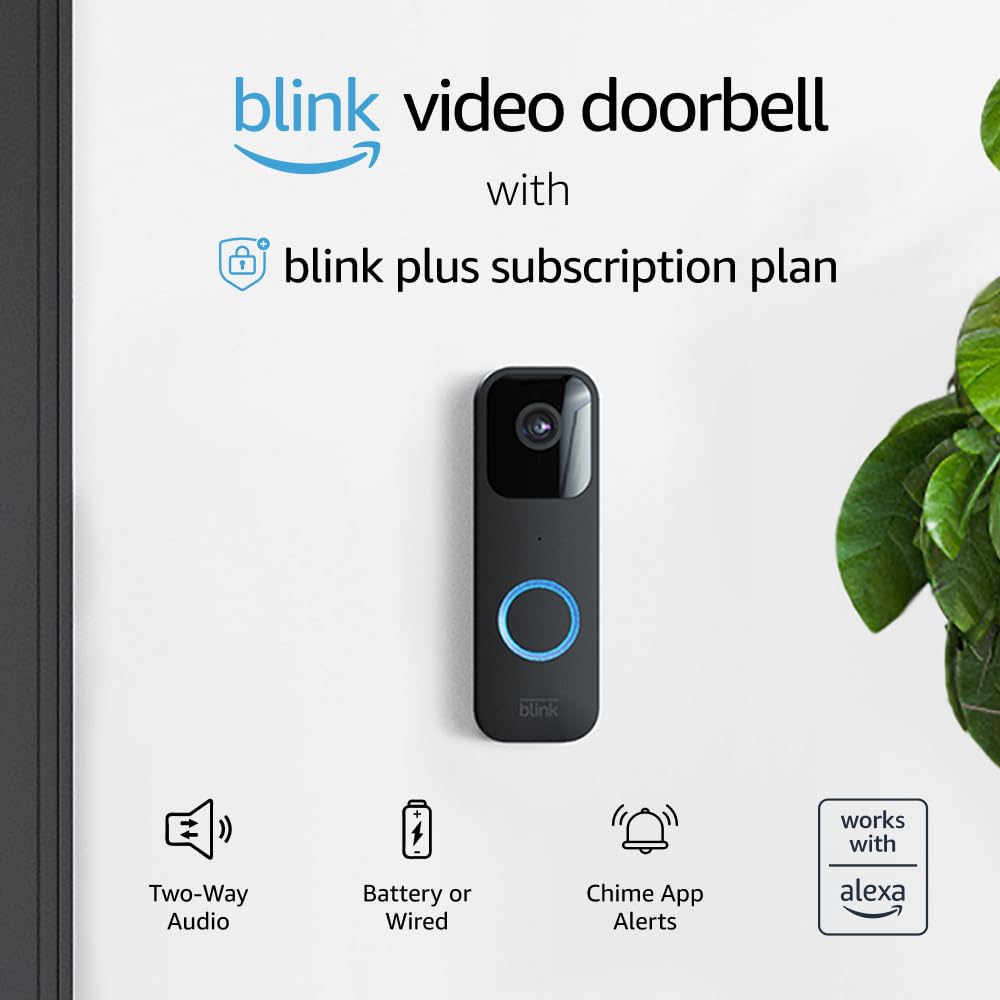 Amazon.com: Free Blink Video Doorbell With 1-Year Subscription – Two ...