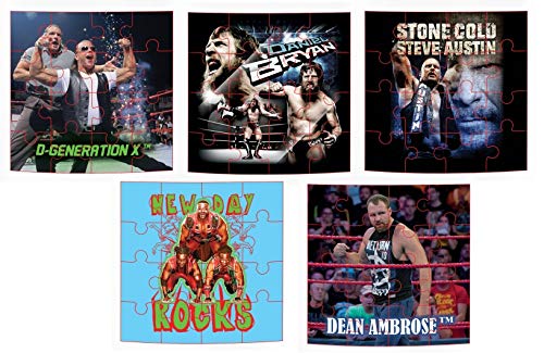 Amazon.com: Myesha Toys WWE Character Zigsaw Puzzles, Pack of 5 Puzzles ...