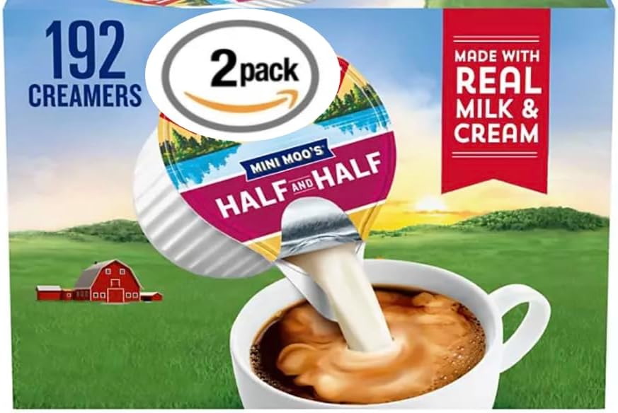 Amazon.com: Coffee Creamer Singles Half & Half Creamer Singles, 192 ...