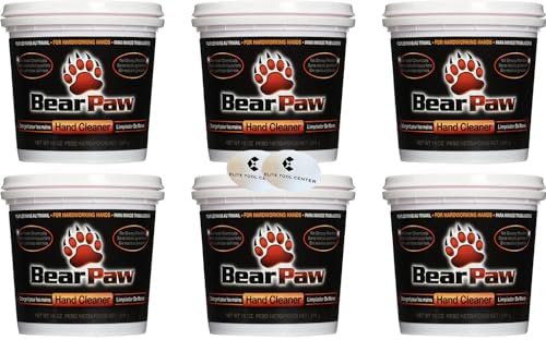 Amazon.com : Elite Tool Center 6 Pack 18oz Bear Paw Hand Cleaner ...