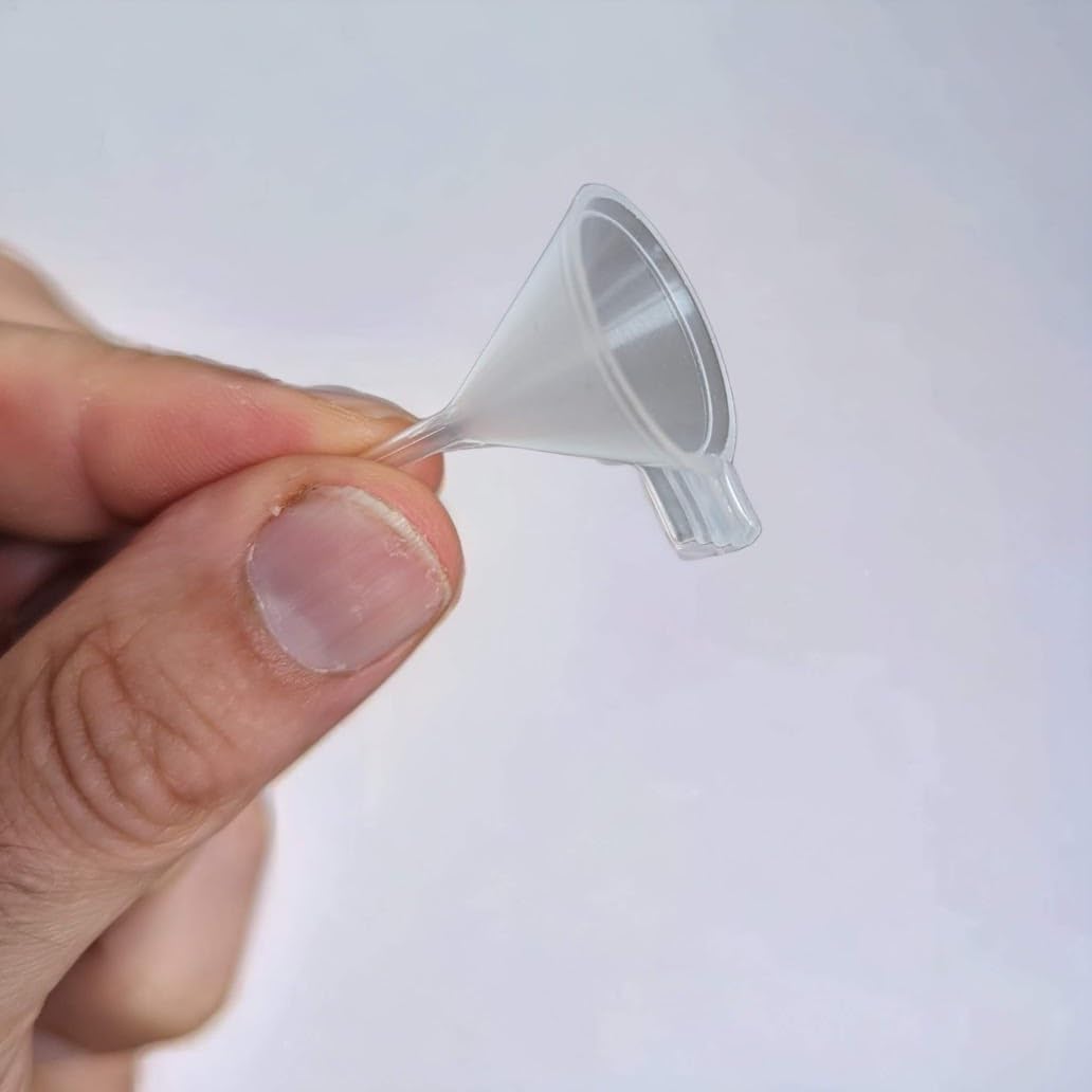 3 x Very Small (Tiny) Food Safe Plastic With Very Narrow Spout Funnels ...