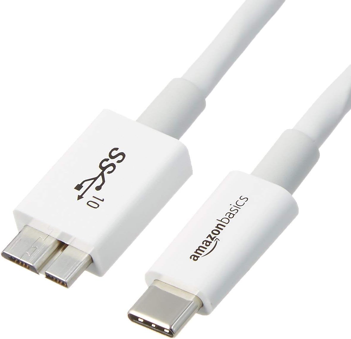 AmazonBasics L6LUC008-CS-R USB Type-C to Micro-B 3.1 Gen2 Cable - 3 ...