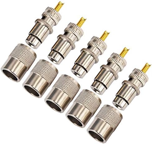 Amazon.com: 10 Pack UHF PL259 Solder Connector Plug with Reducer for ...