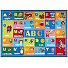 Amazon.com: Rugshop Kids Educational Learning Alphabet Symbols Non Skid ...