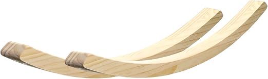 Amazon.com: Wonderjune 1 Pair Bent Oak Rocker Runners Wooden Rocking ...