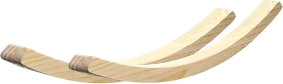 Amazon.com: Wonderjune 1 Pair Bent Oak Rocker Runners Wooden Rocking ...