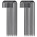 Amazon.com : VVOKGO 18 Inch Ground Rebar Stakes, 16Pcs J Hook Extra ...