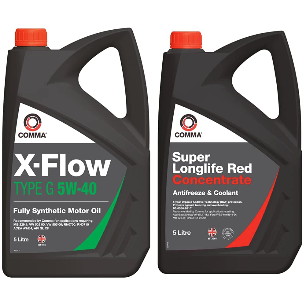 Buy Comma XFG5L X-Flow Type G Fully Synthetic 5W40 Motor Oil, 5 Litre ...