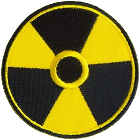 Amazon.com: Nuclear Radiation Symbol Embroidered Patch Iron-On Danger ...
