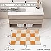 Amazon.com: KOEXM Checkered Bath Mat for Bathroom Non Slip Aesthetic ...