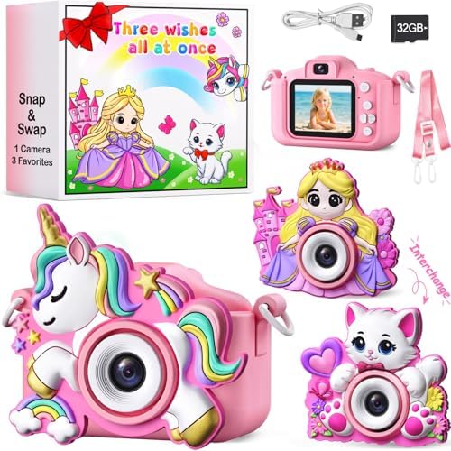 Amazon.com: Kids Camera for Girls Toys Gifts: 3 4 5 Year Old Girl Gifts ...