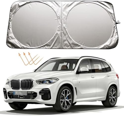 XHRING Windshield Sun Shade for BMW Accessories X5 X3 X7 X1 X4 X6 3 4 5 ...