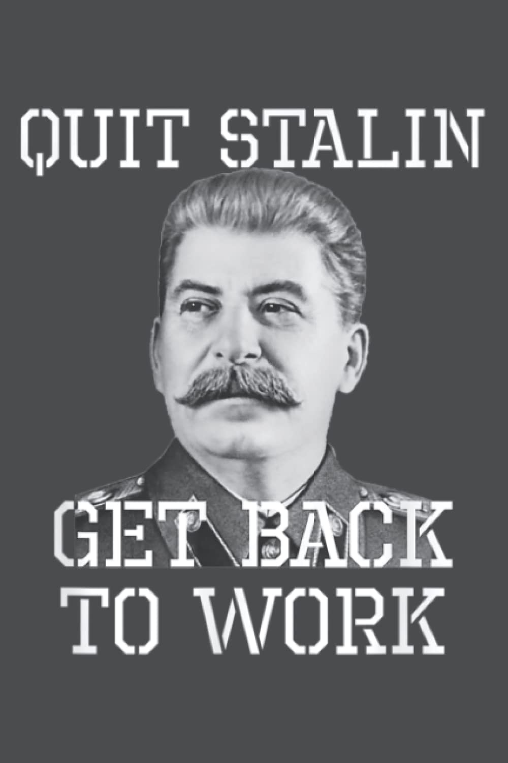 Funny Soviet Stalin Meme Quit Stalin Get Back To Work: Notebook Planner ...