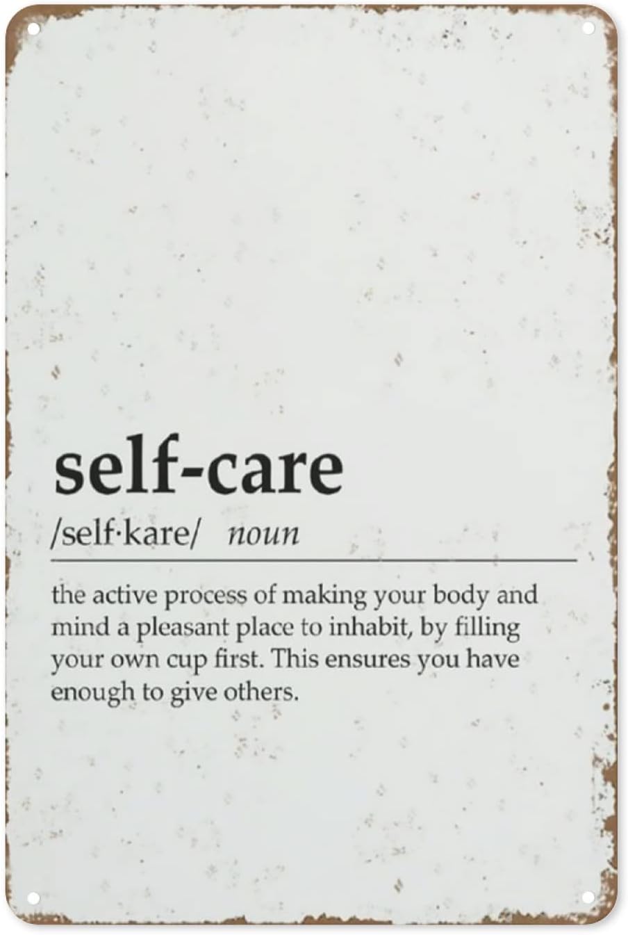 Amazon.com: Self Care Definition Inspirational Decor Self Care Poster ...