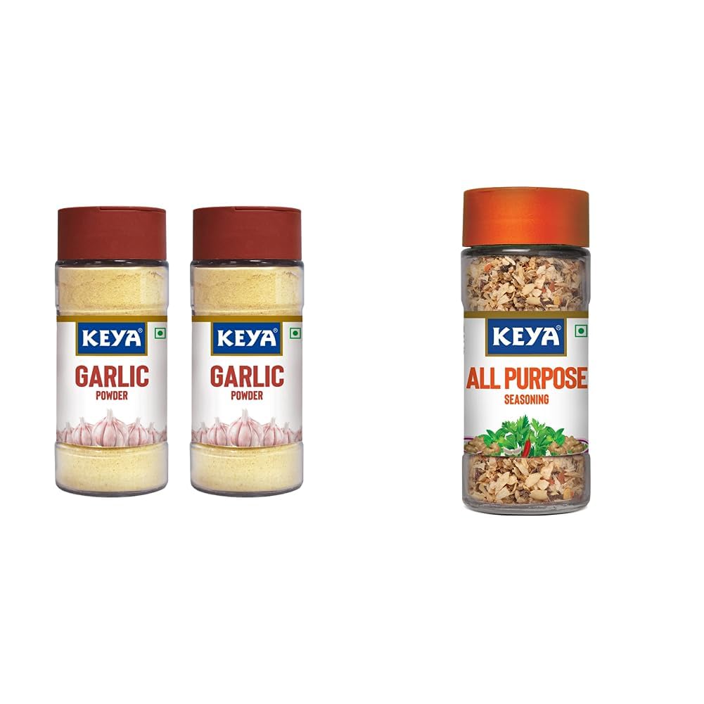 Keya Garlic Powder 55gm, Lehsun Powder, Pack 2 & Keya All Purpose ...