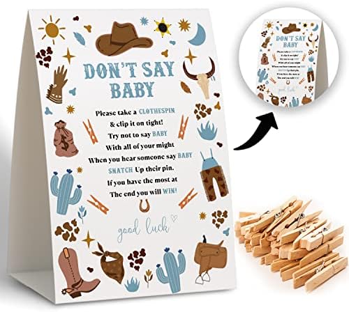 Amazon.com: Don't Say Baby Clothespin Games, Bear Hot Air Balloon Baby ...
