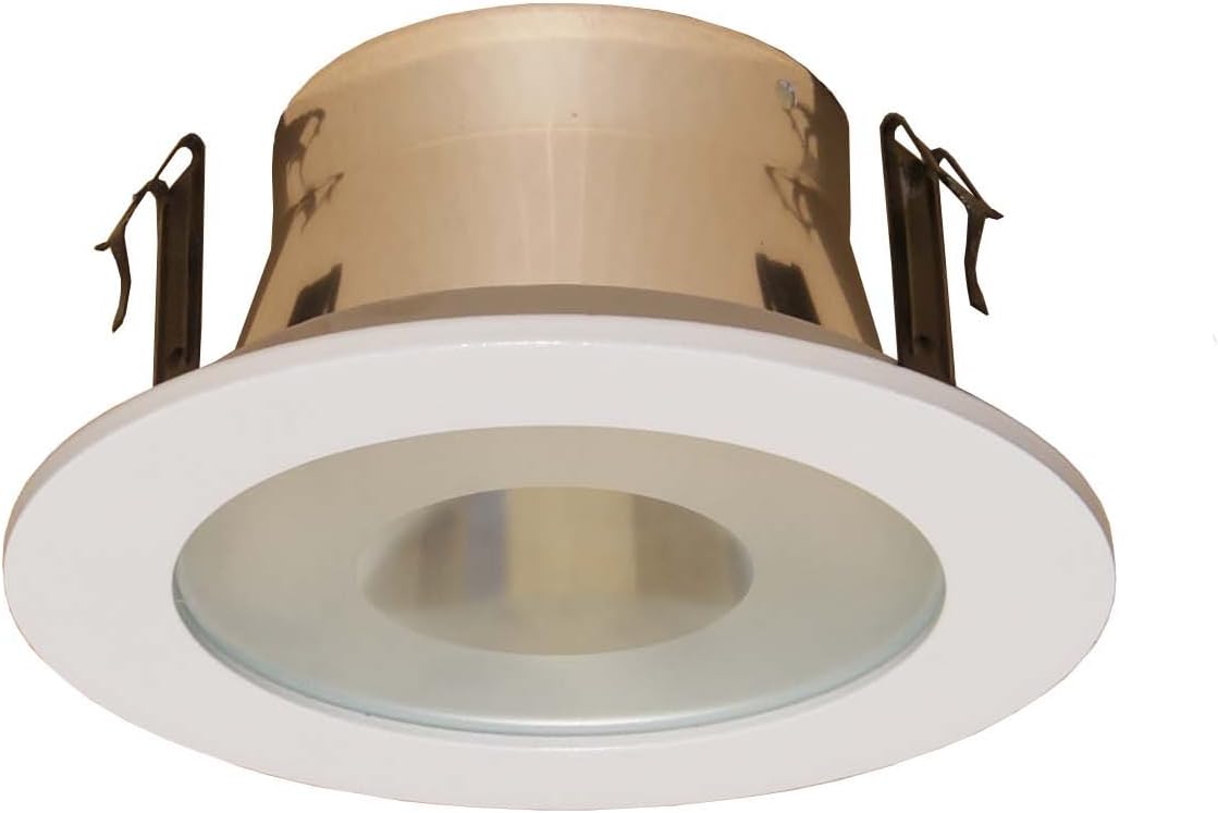 4 Inch Recessed Can Light Trim with White Metal Step Baffle, Fit Halo ...