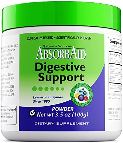Amazon.com: AbsorbAid Digestive Enzymes 100 Grams, Proven to Increase ...