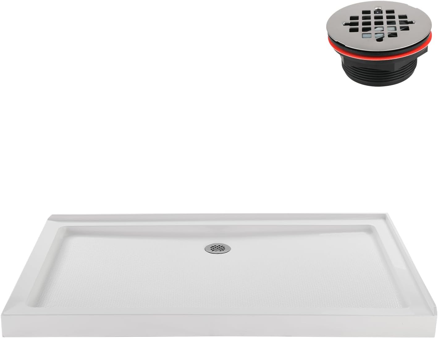 Streamline NT-234-60WH-LF 60 in. x 36 in. Corner Acrylic Shower Base in ...