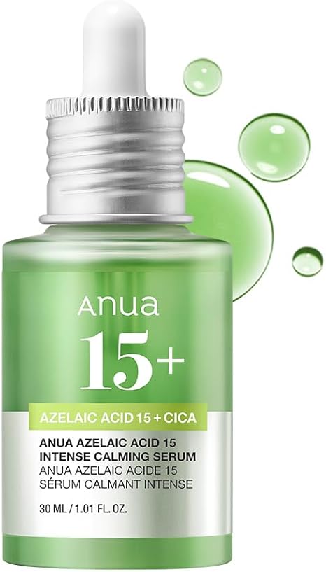 Amazon.co.jp: ANUA Azelaic Acid 15 Intense Calming Serum, 1.0 fl oz (30 ml), Oil and Moisture ...