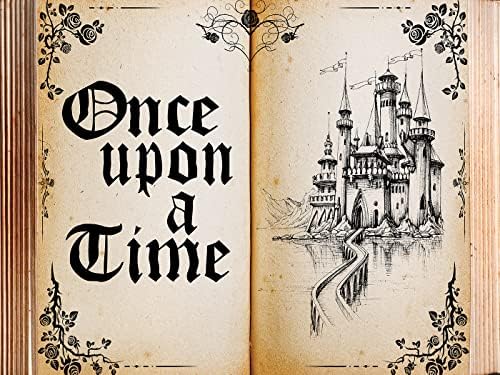 Amazon.com : Fairy Tale Books Backdrop Old Opening Book Once Upon a ...