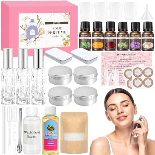 Amazon.com: JUYRLE Perfume Making Kit- DIY Solid Perfume Making Kits ...