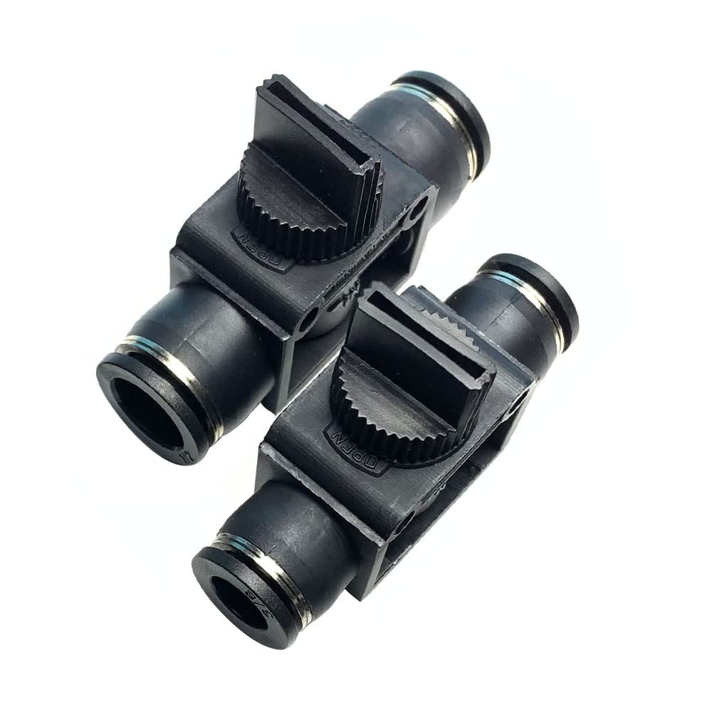 Snapklik.com : Yoebor Pneumatic 1/4" OD Manual Flow Switch Valve 2 Way ...