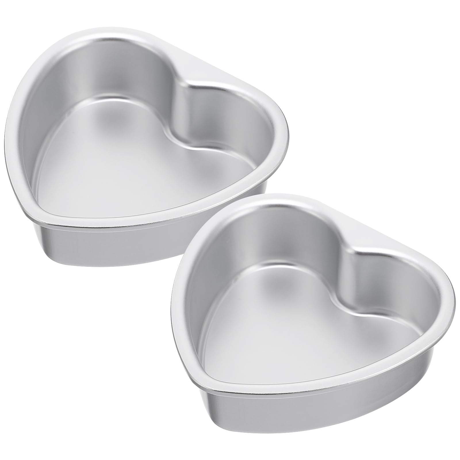 Amazon.com: DECHOUS 2Pcs Heart Shaped Cake Pans 4 Inch Valentine’s Day ...