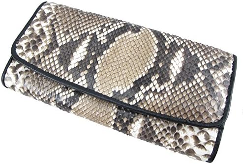 Amazon.com: Pelgio Genuine Python Snake Skin Leather Women's Trifold ...