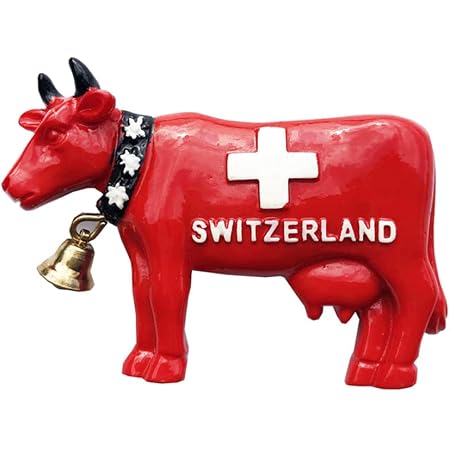 Amazon.com: Cow of Switzerland 3D Fridge Magnet Travel Souvenir Gift ...