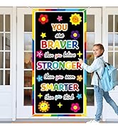 Amazon.com: Wiooffen Boho Classroom Colorful Welcome Door Cover Back to ...