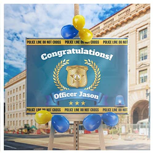 Amazon.com: Graduation Banner, Congratulations Officer, Police Academy ...