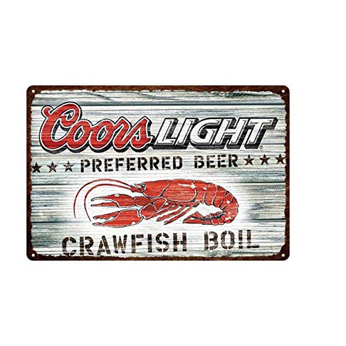 Amazon.com: Metal Tin Sign Vintage Chic Art Decoration Crawfish Boil ...