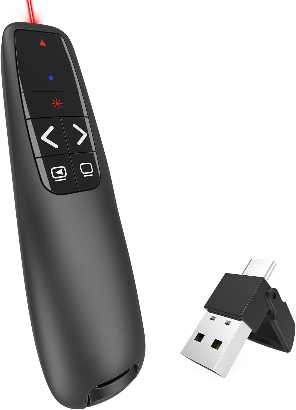 Amazon.com: Presentation Clicker with Laser Pointer for Powerpoint ...