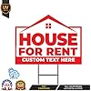 Amazon.com : House for Rent Yard Sign Personalized 24" x 18" - Visible ...