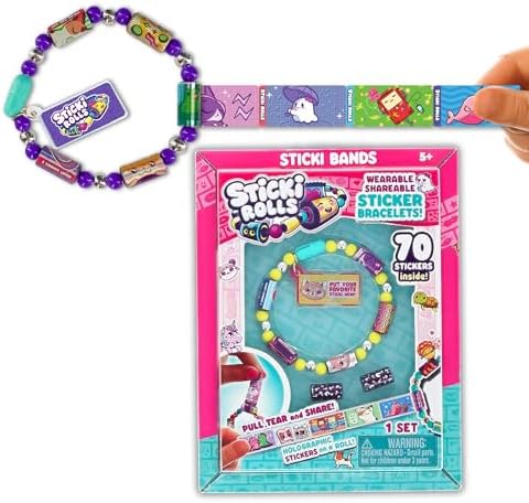 Amazon.com: STICKI ROLLS - Wearable & Shareable Sticker Toy Bracelet ...