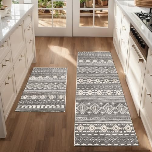Amazon.com: Maples Rugs Kitchen Rug Sets - Fleur 2-Pieces Non Skid ...